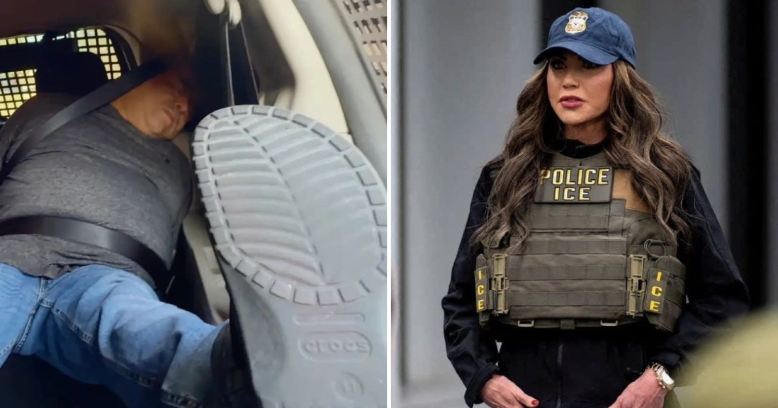 ‘You’re Not Scaring Me’: Noem Dodges Kicks From Migrant Suspect on ICE ...